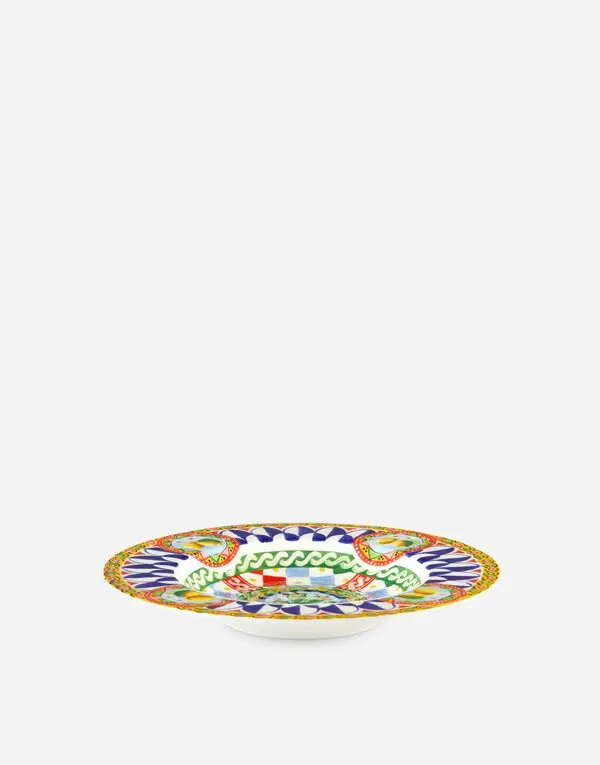 Dolce & Gabbana Set 2 Soup Plates In Fine Porcelain