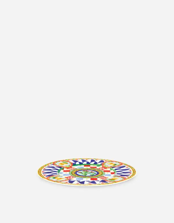 Dolce & Gabbana Set 2 Dessert Plates In Fine Porcelain - Multicolor