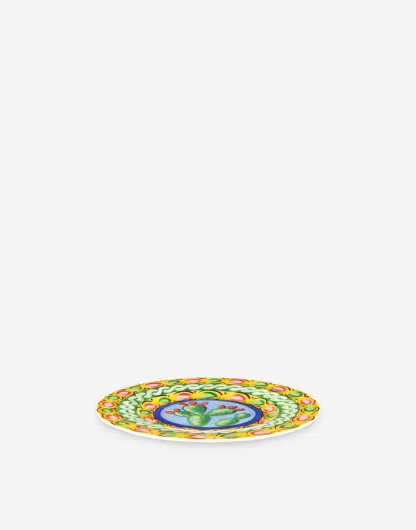Dolce & Gabbana Set 2 Bread Plates In Fine Porcelain - Multicolor
