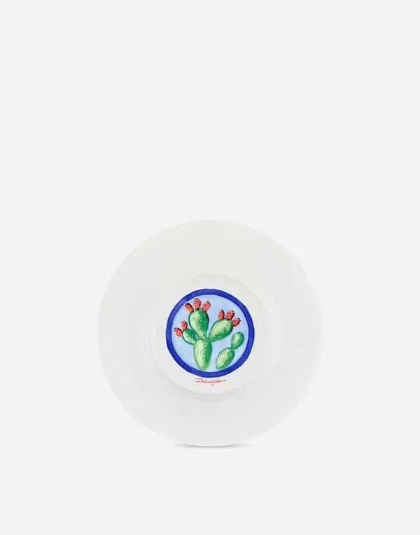 Dolce & Gabbana Set 2 Bread Plates In Fine Porcelain - Multicolor