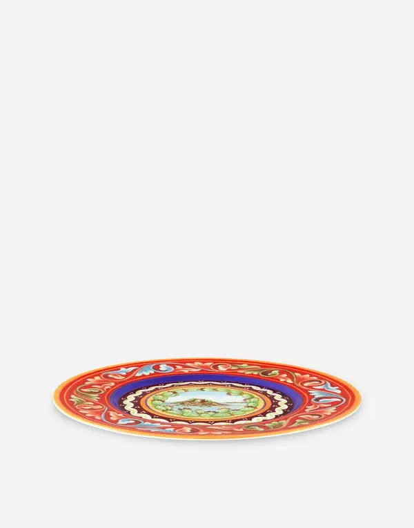 Dolce & Gabbana Set 2 Dinner Plates In Fine Porcelain