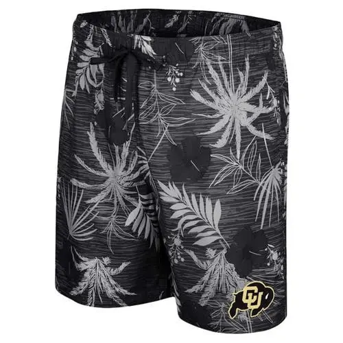 COLOSSEUM Colorado Buffaloes Floral Swim Shorts