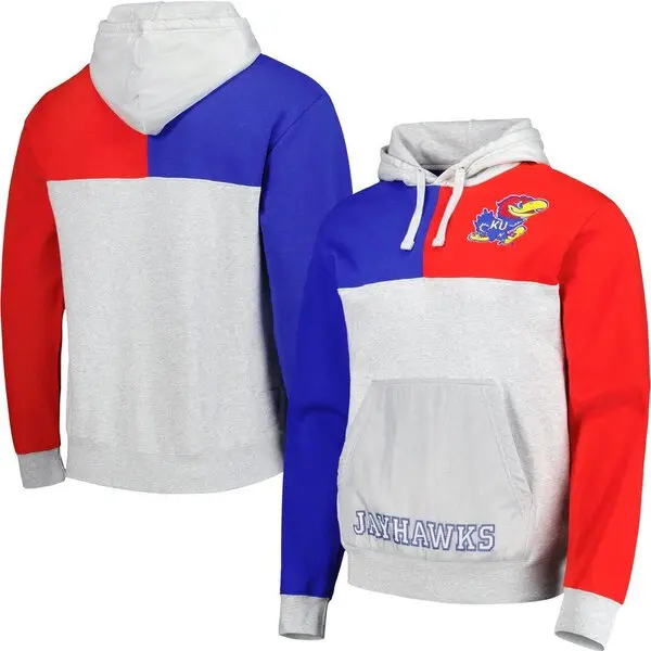 Mitchell & Ness Kansas Jayhawks Tie-breaker Pullover Hoodie