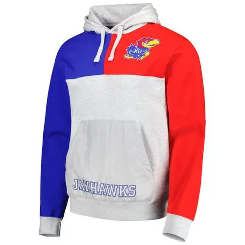 Mitchell & Ness Kansas Jayhawks Tie-breaker Pullover Hoodie