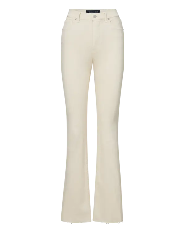 Veronica Beard Cameron Boot-cut Jeans With Raw Hem