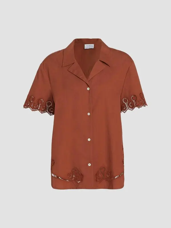 Tanya Taylor Taytum Cotton Button-front Top