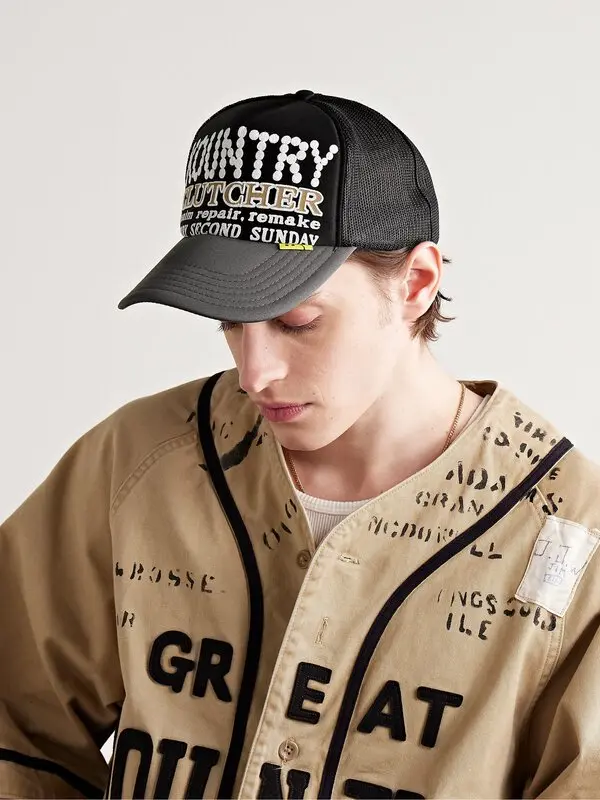 Kapital Kountry Pearl Clutcher Printed Twill And Mesh