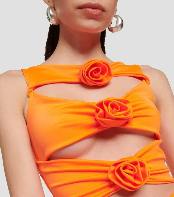 Giuseppe Di Morabito Corsage Cutout Crepe Mini Dress