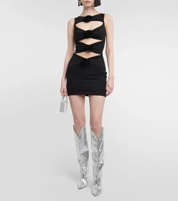 Giuseppe Di Morabito Corsage Cutout Crêpe Minidress