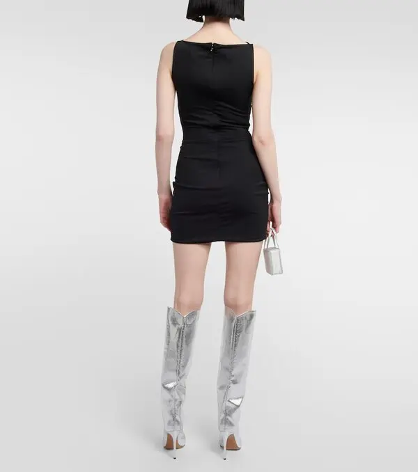 Giuseppe Di Morabito Corsage Cutout Crêpe Minidress