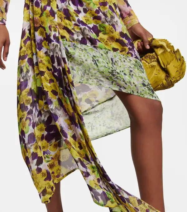 Dries Van Noten Printed Midi Skirt