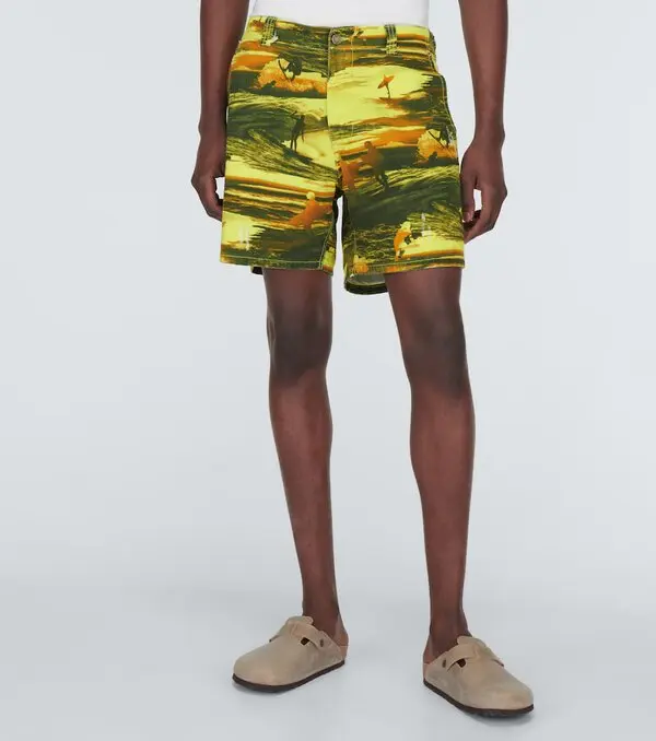 ERL Printed Cotton Shorts