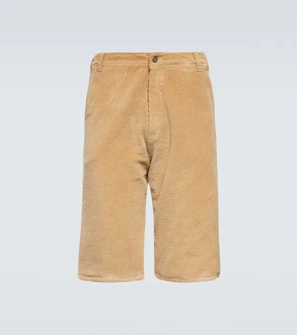 ERL Cotton Corduroy Shorts - Beige