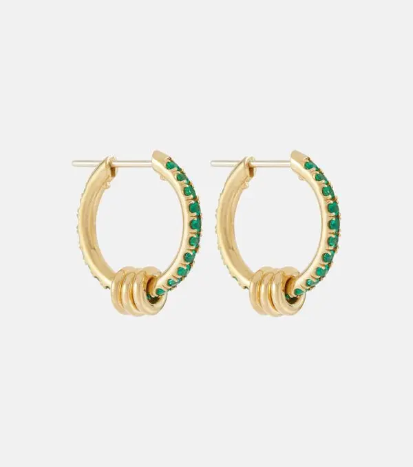 SPINELLI KILCOLLIN Ara 18kt Yellow Earrings With Emeralds - Gold