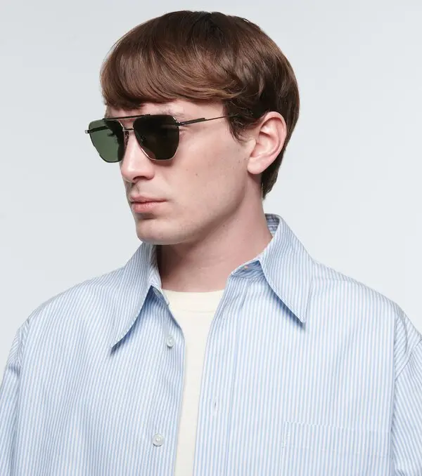 Bottega Veneta Metal-frame Sunglasses