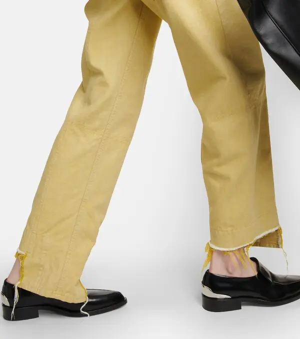 JIL SANDER High-rise Wide-leg Jeans - Yellow