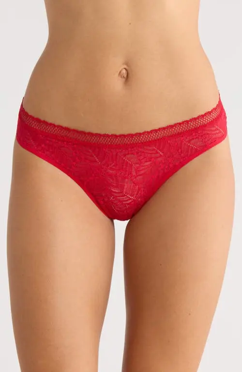 Simone Perele Comete Lace Tanga - Ruby