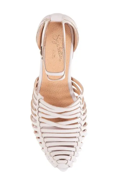 Seychelles Trinket Ankle Strap Flat - Off White