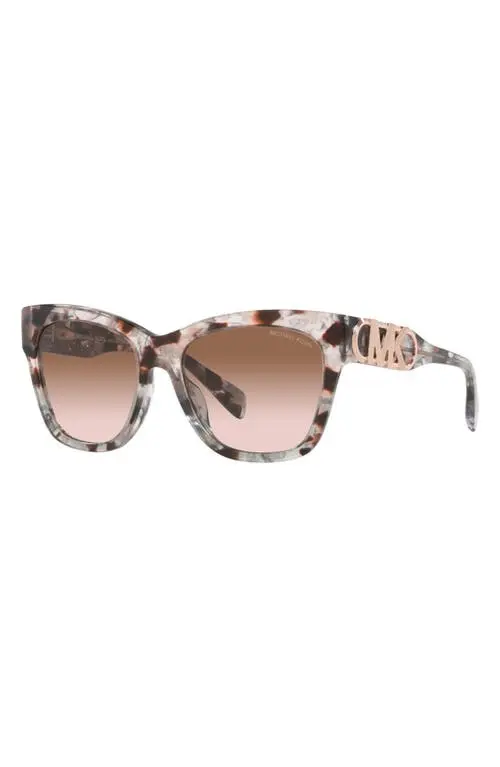 Michael Kors Empire 55mm Gradient Cat Eye Sunglasses - Pink Tortoise