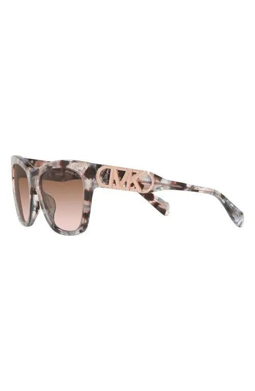 Michael Kors Empire 55mm Gradient Cat Eye Sunglasses - Pink Tortoise