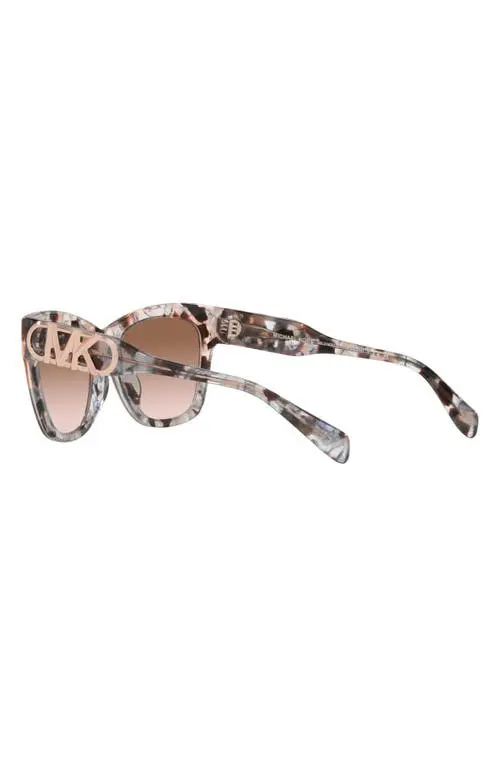 Michael Kors Empire 55mm Gradient Cat Eye Sunglasses - Pink Tortoise