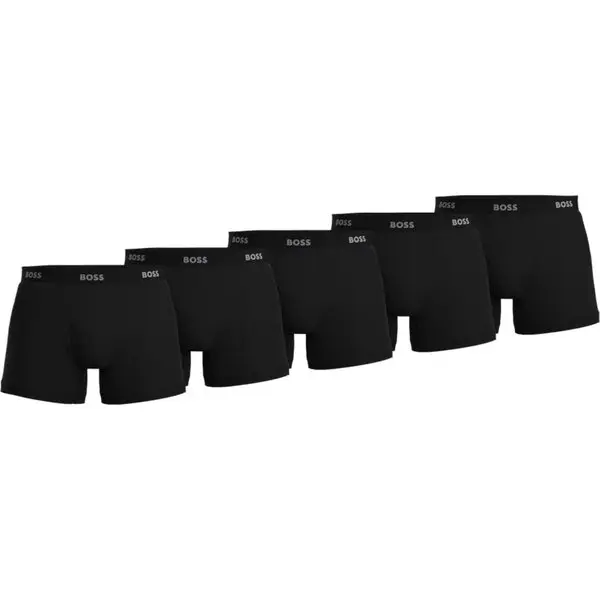BOSS 5-pack Authentic Cotton Boxer Briefs - Black