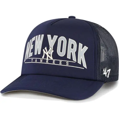 '47 47 New York Yankees Backhaul Foam Trucker Snapback Hat