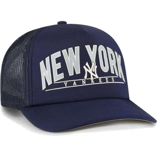 '47 47 New York Yankees Backhaul Foam Trucker Snapback Hat