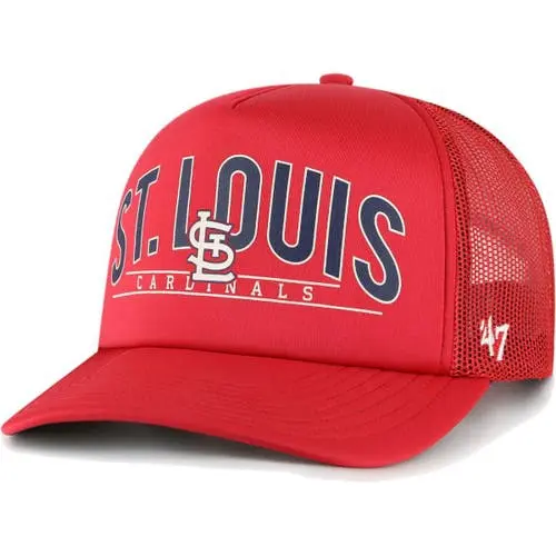 '47 St. Louis Cardinals Backhaul Foam Trucker Snapback Hat