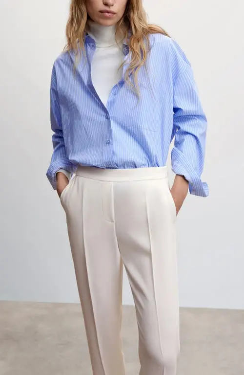 Mango Flowy Straight-leg Suit Trousers