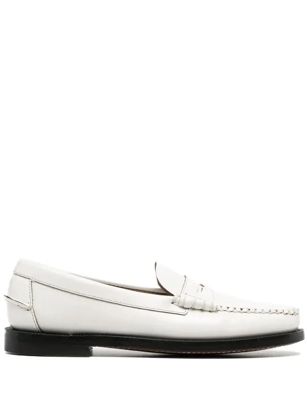 SEBAGO Dan Penny-slot Leather Loafers - White