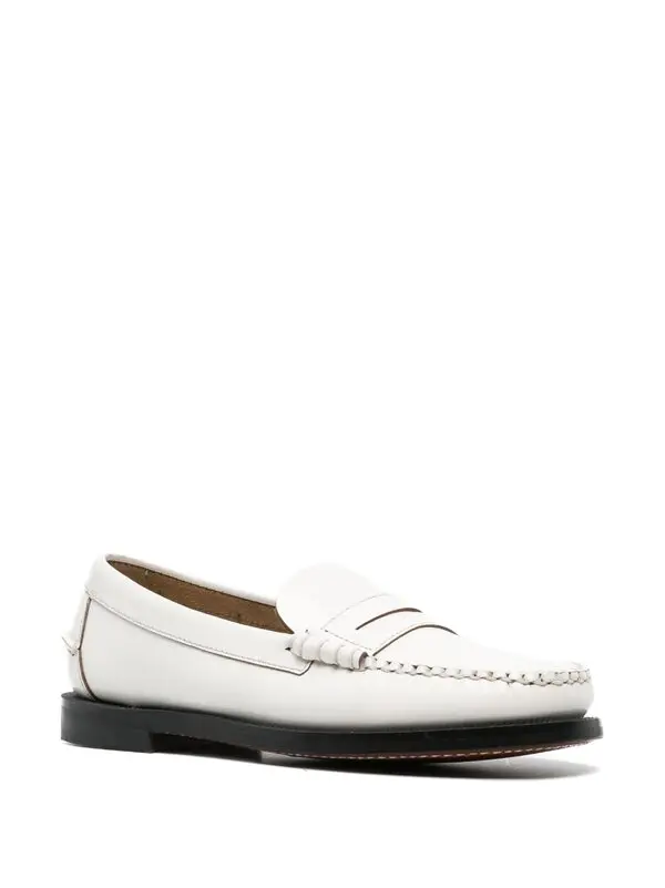 SEBAGO Dan Penny-slot Leather Loafers - White