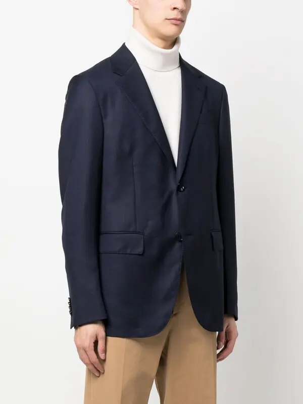 Zegna Notched-lapels Wool Blazer