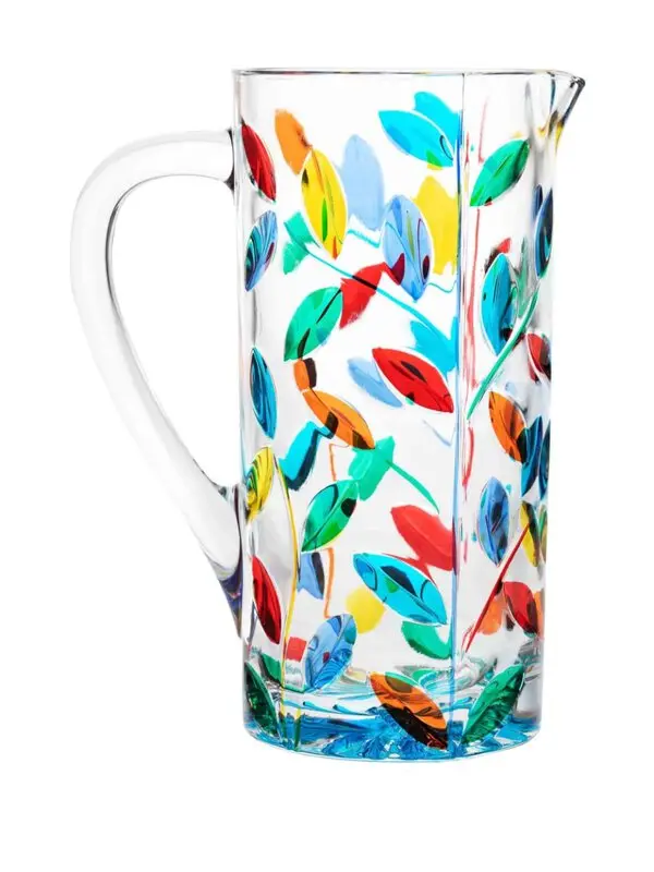 LES-OTTOMANS Abstract-print Glass Jug