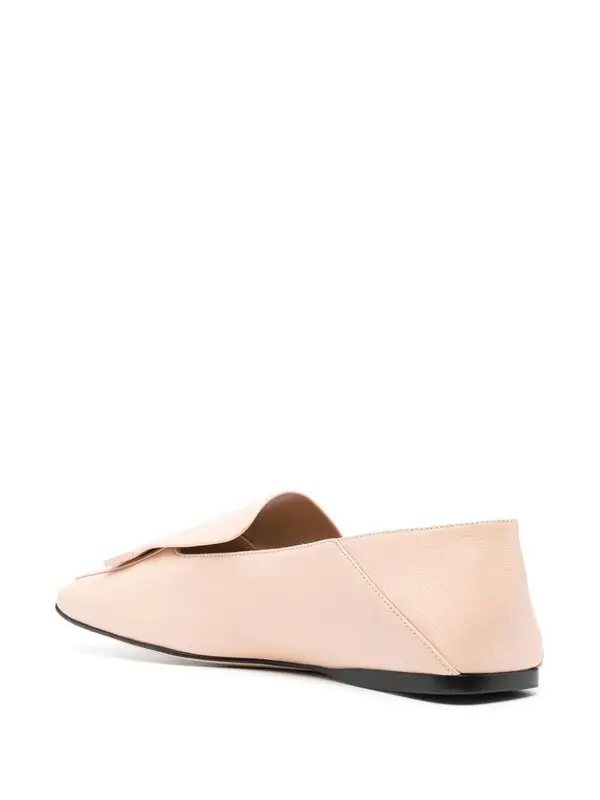 SERGIO ROSSI Logo-plaque Flat Loafers