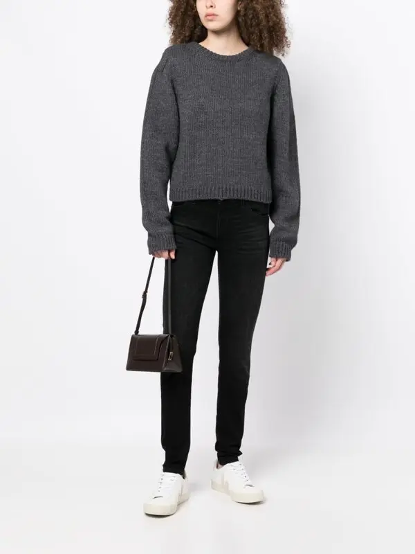 Emporio Armani Embroidered Logo Skinny Jeans
