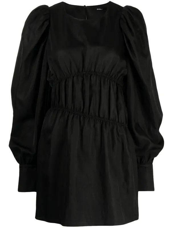 Goen.j Puffed-sleeves Ruched Dress