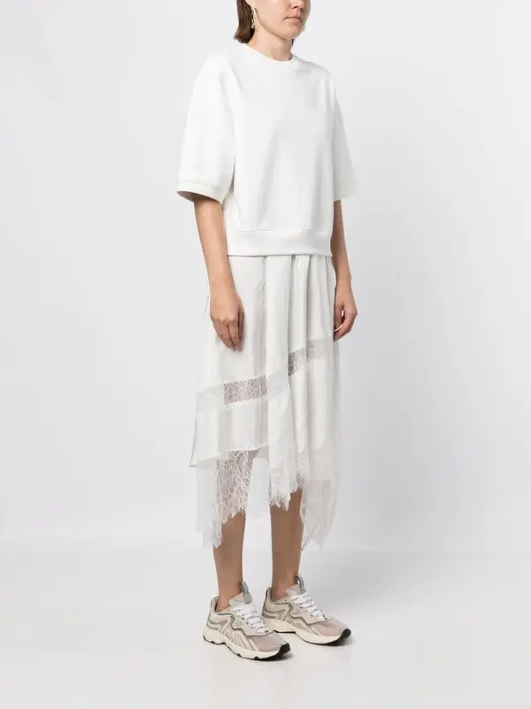 Goen.j Layered Lace-trimmed Midi Dress