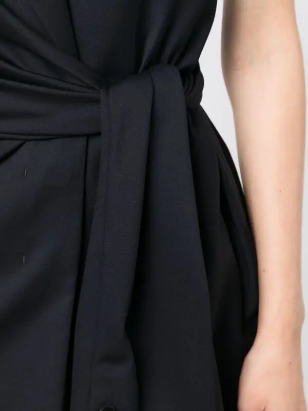 Goen.j Knot-detailed Sleeveless Blazer - Black