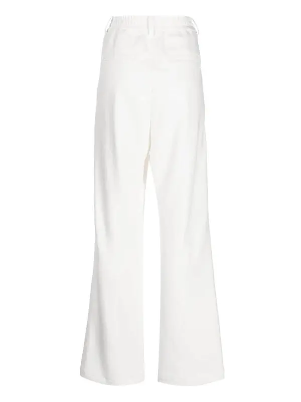 Goen.j Contrasting-panel Wide-leg Trousers - White