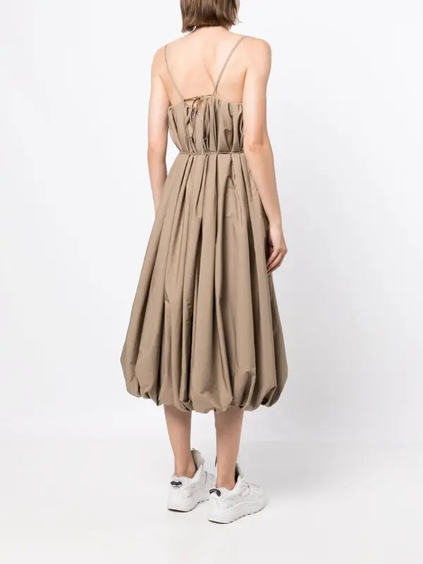 Goen.j Zip-embellished Taffeta Dress
