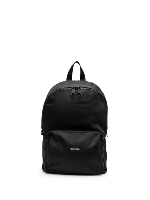 Calvin Klein Logo-patch Backpack - Black