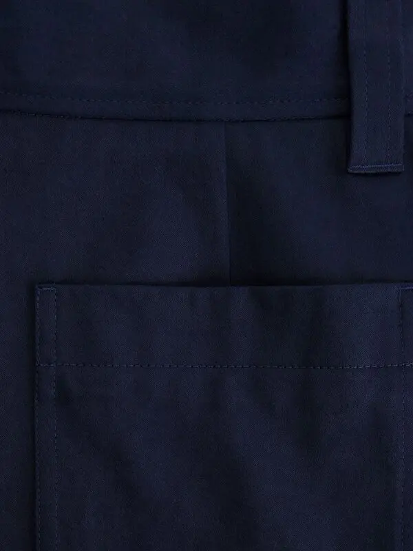 AMI Paris Straight-leg Cargo Pants - Blue