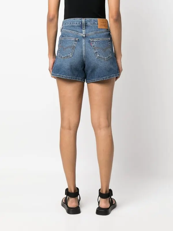 LEVI'S High-rise Denim Shorts - Blue