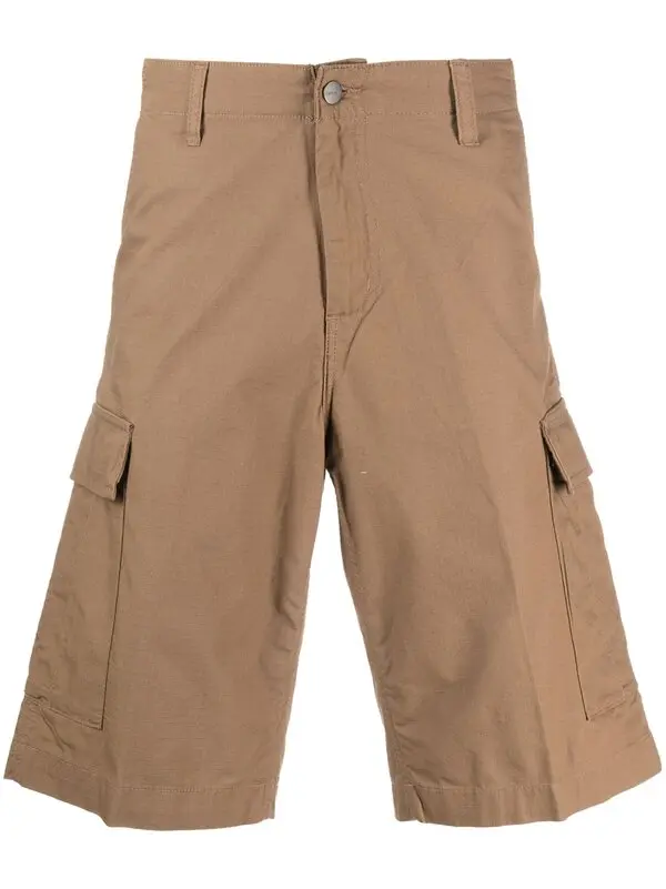 Carhartt Work In Progress Logo-patch Cargo Shorts - Neutrals