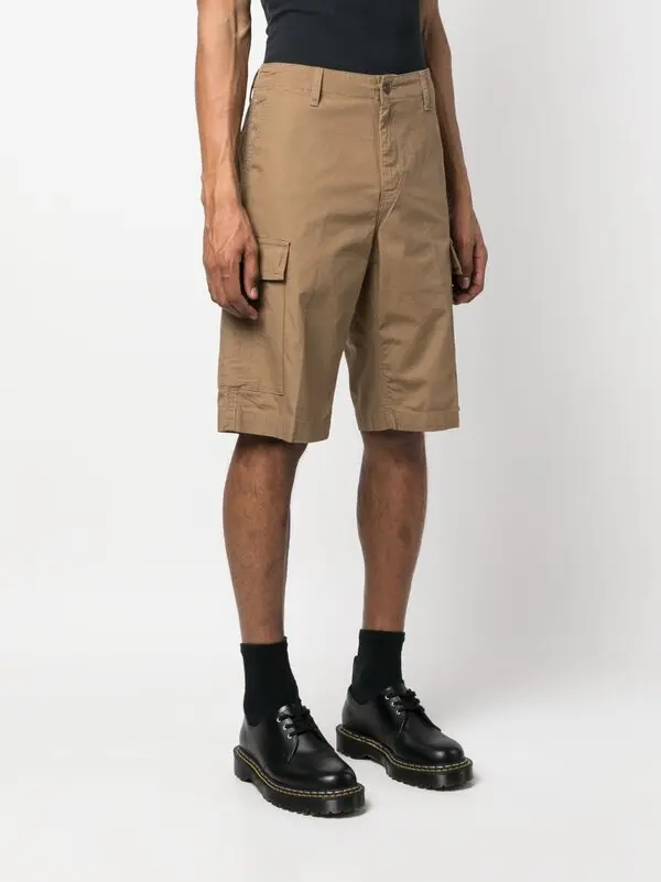 Carhartt Work In Progress Logo-patch Cargo Shorts - Neutrals