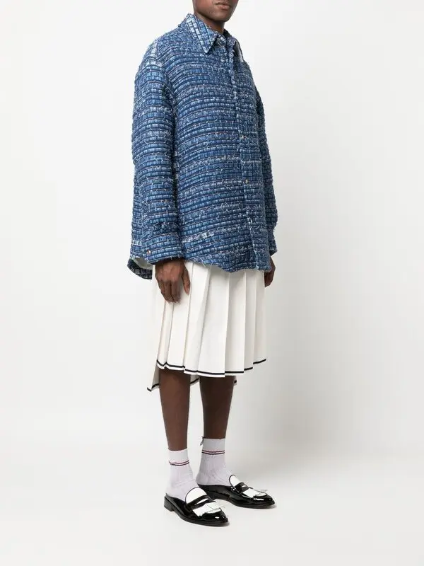 Thom Browne Denim-tweed Shirt Jacket