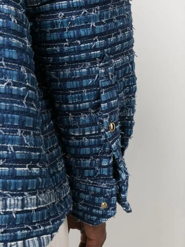 Thom Browne Denim-tweed Shirt Jacket