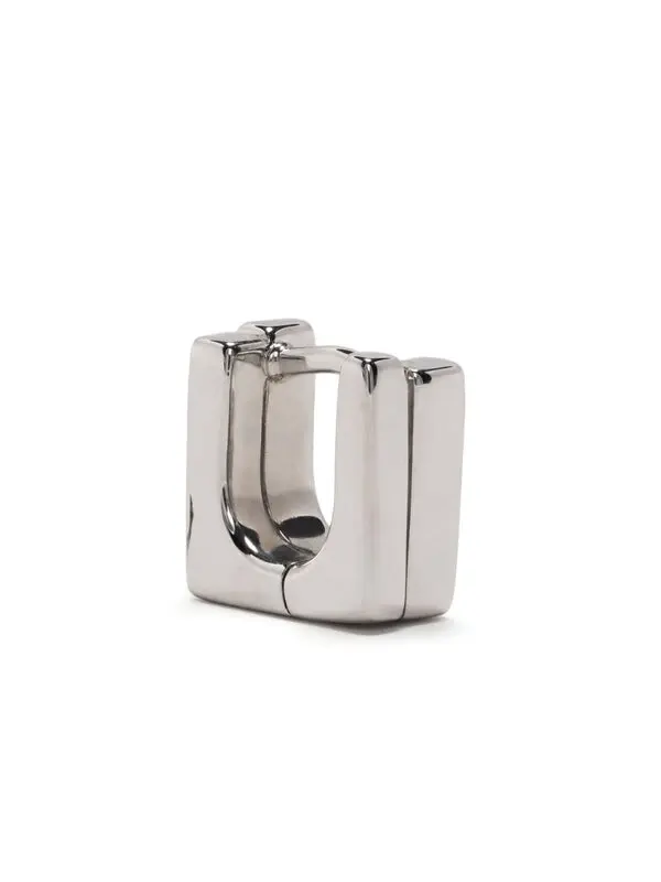 Tom Wood Sterling Step Spinel Huggie Earrings