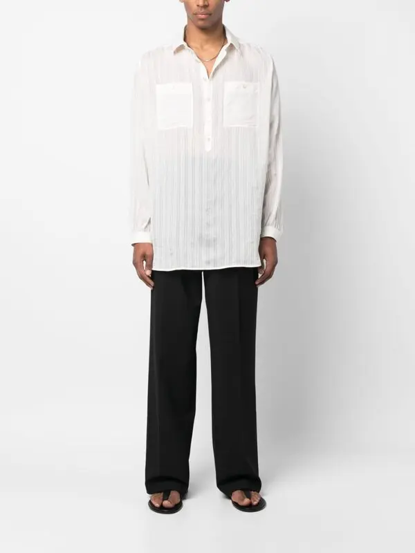 Saint Laurent Striped Classic-collar Shirt